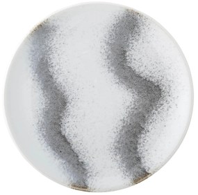Bloomingville Kameniový talíř Paula Grey 20 cm, šedá barva, keramika