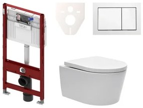 Cenově zvýhodněný závěsný WC set TECE do lehkých stěn / předstěnová montáž+ WC SAT Brevis SIKOTS3W1