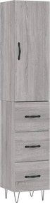 Skříň highboard šedá sonoma 34,5 x 34 x 180 cm kompozitní dřevo 3198887