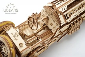 Ugears 3D dřevěné mechanické puzzle U9 Auto (Grand Prix)