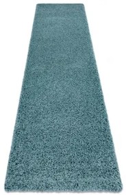 Dywany Luszczow Kusový koberec, běhoun SOFFI shaggy 5 cm modrý Rozměr koberce: 60 x 200 cm
