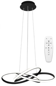 Toolight - LED závěsné svítidlo APP814-CP + dálkové ovládání, černá, OSW-04025