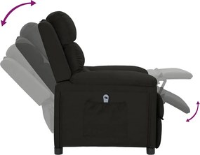 Elektrické polohovací křeslo černé textil 3098965