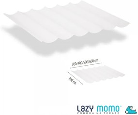 Lazy Momo Sluneční Harmonika ECONOMY o šířce 2,9 m Barva: Cool šedá, Rozměr: 2,9x4 m