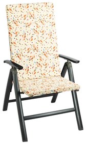 Bellatex Sedák na zahradní židli 47x115 cm Lísteček hnědá, béžová