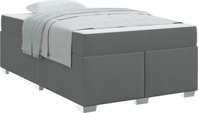 Rám postele s matrací Tmavě šedá 120 x 200 cm textil 3399181