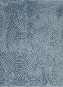 BE Koberec Zen Garden Collection 2404 BLUE - modrý obdélníkový Rozměr: 120x180 cm