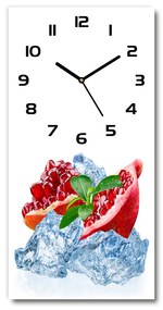 Wallmuralia Moderní hodiny nástěnné Gratánové jablko 30x60 cm