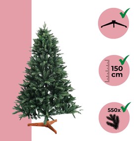 Jurhan Umělý vánoční stromeček FROST, 150cm, zelená