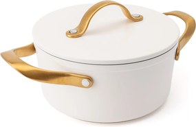 Elmich Nepřilnavý keramický hrnec Zen Ø 18 cm - krémovo zlatá