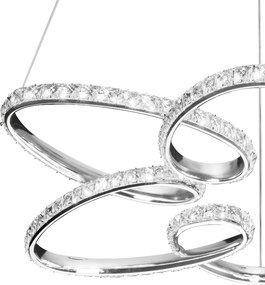 Toolight Toolight, LED stropní osvětlení 54cm, 48W, 4000K, G002-CP, chromová, OSW-09743