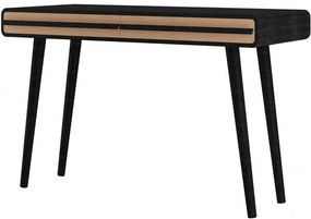 Danish style Pracovní stůl Chantal, 120 cm, přírodní / černá