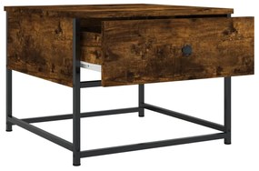 Konferenční stolek kouřový dub 51 x 51 x 40 cm kompozitní dřevo - Default Title