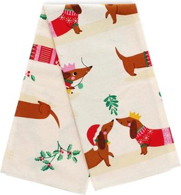Bavlněná utěrka 70x50 cm Festive Sausage Dog – Rex London
