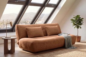 Designová rozkládací pohovka Litonya 200 cm rezavě-hnědá