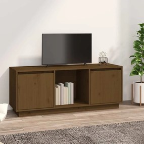 vidaXL TV skříňka 110,5 x 35 x 44 cm masivní borové dřevo [814343] Barva: medová hnědá