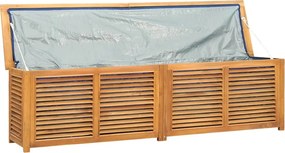 vidaXL Zahradní úložný box s vložkou 200 x 50 x 53 cm masivní teak [363274]