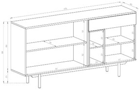 Piaski Komoda Inox - IK175