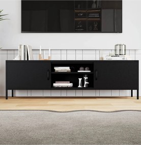 Kovová skříňka pod televizi 170 cm Rosaria XL Black