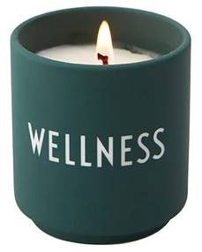 Vonná svíčka DESIGN LETTERS WELLNESS - tmavě zelená