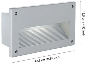 Eglo 88575 - Venkovní zápustné svítidlo ZIMBA 1xE14/60W/230V IP44