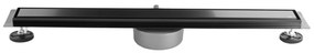 Rea Neox Pro Black, odtokový sprchový žlab 70 cm, černá matná, REA-G7802