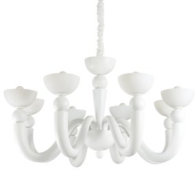 Závěsné svítidlo / Luster Ideal lux 094007 BON BON SP8 BIANCO 8xE14 40W bílá Lustry