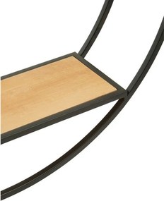 Černá/v přírodní barvě patrová kovová police 61 cm Mataram – Premier Housewares