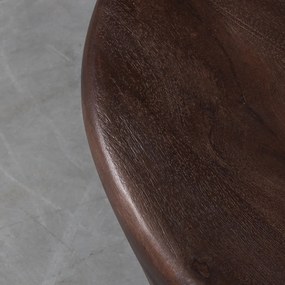 LABEL51 Konferenční stolek JAVI tmavě hnědý 110 cm