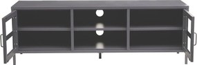Šedý ocelový TV stolek 150x50x45 cm Acier – Premier Housewares