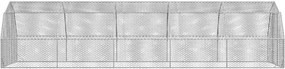 Výběh pro slepice 2,5x10x2,25 m pozinkovaná ocel 3328519