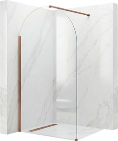 Rea Heaven, sprchová zástěna Walk-in 110 cm, měděná matná, REA-K6688