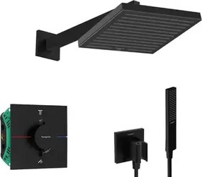 Hansgrohe - Sprchový set s termostatem pod omítku, s tělesem, 26x26 cm