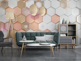 Malvis ® Tapeta Hexagony Vel. (šířka x výška): 432 x 290 cm