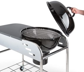 Meatpacker XXL, gril na dřevěné uhlí, BBQ, uzení, Ø 54 cm, pozinkovaný