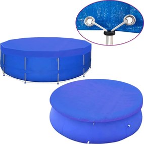 Krycí plachty na bazén 2 ks PE kulaté 540 cm 90 g/m² 3082802