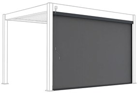 Rojaplast | Zástěna 2,65 m pro bioklimatickou pergolu, tmavě šedá | 11640711