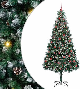 Umělý vánoční stromeček Zelená 210 cm PVC, ocel a plast 3396273