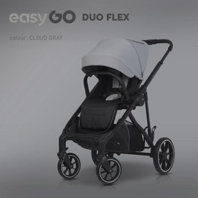Sourozenecký kočárek EasyGo Duoflex Cloudy Gray