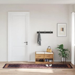 Koberec pratelný 80 x 300 cm černý a zlatý 337929