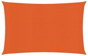 vidaXL Stínící plachta 160 g/m² oranžová 2,5 x 4 m HDPE