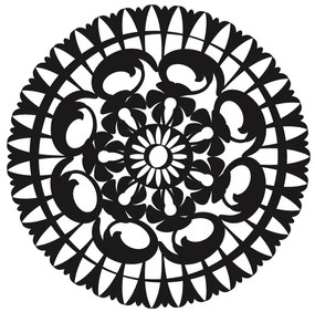 Mandala radosti - dřevěný obraz na zeď od 2opice.cz Materiál: DUB SONOMA, Velikost (mm): 850 x 850