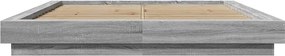 Rám postele s LED osvětlením šedý sonoma 160 x 200 cm kompozit 3281089