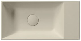 GSI KUBE X keramické umývátko 50x25cm, bez otvoru, pravé/levé, creta mat 9486008