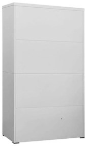 Petromila Kancelářská skříň světle šedá 90 x 46 x 164 cm ocel