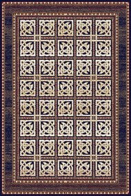 Klasický kusový koberec Agnella Adel Plekti Granat modrý Rozměr: 200x280 cm