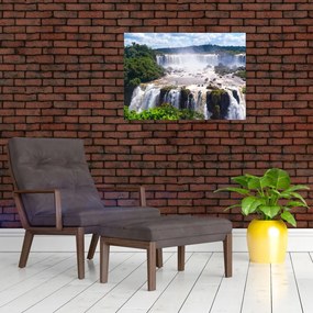 Skleněný obraz Iguassu vodopádů (70x50 cm)
