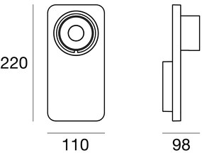 Linea Light 8462 Beebo_S, dřevěné stropní svítidlo, 11W LED 3000K, délka 22cm