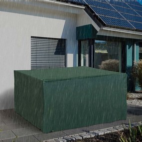 Outsunny ochranný obal na zahradní nábytek 600D-Oxford zelený 135x135x75 cm voděodolný a odolný proti UV záření | Aosom.de
