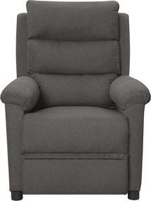 Elektrické polohovací křeslo tmavě šedé textil 3098964